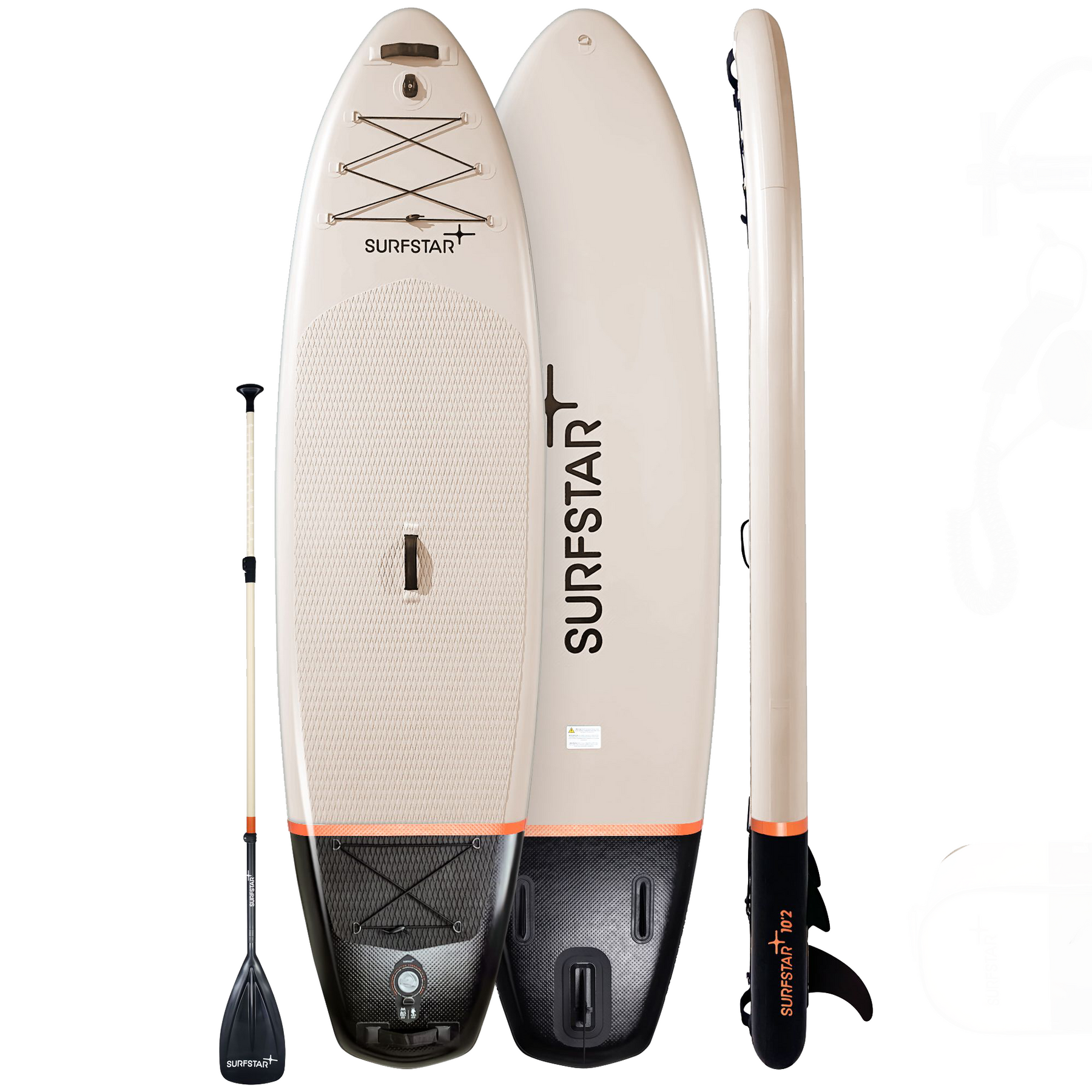 SurfStar Advance Star 10'6'' Board Set With Fiberglass Paddle Ultra Li ...